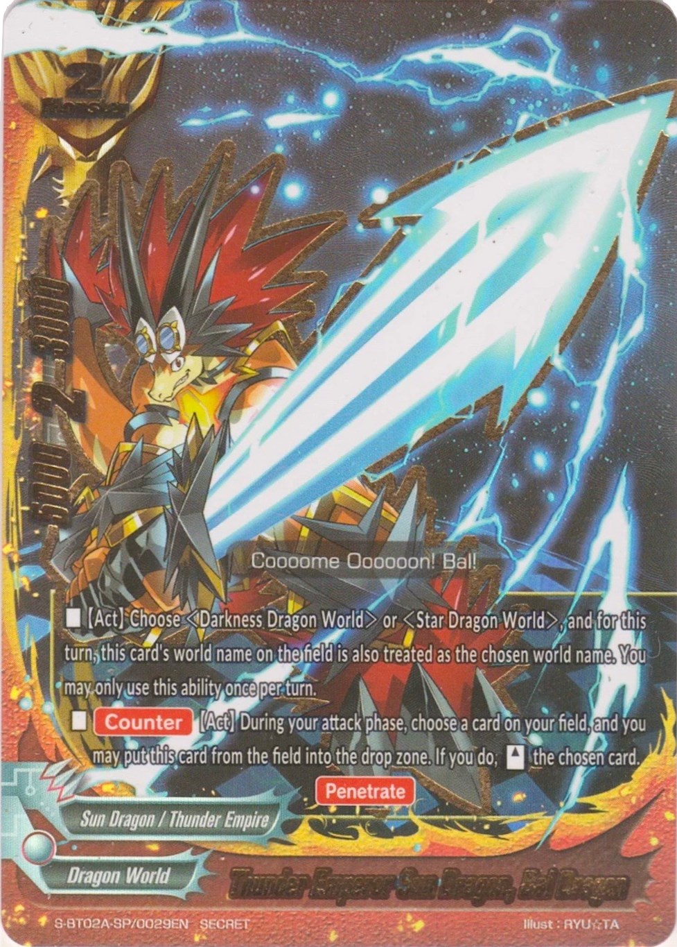 Thunder Emperor Sun Dragon, Bal Dragon - Blazing Overclash - Future ...