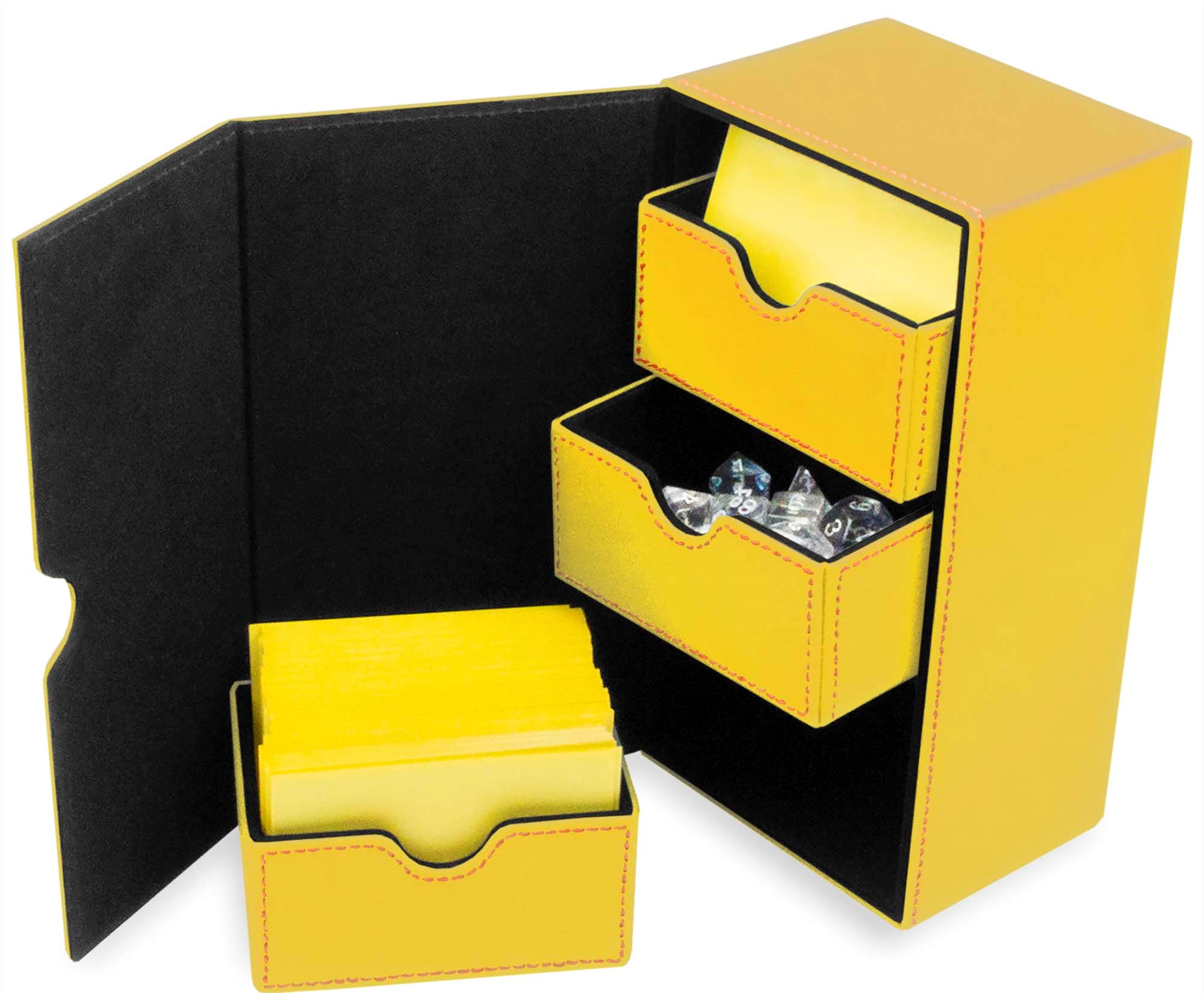 Deck Vault LX - 200 - Yellow - BCW Deck Boxes - Deck Boxes