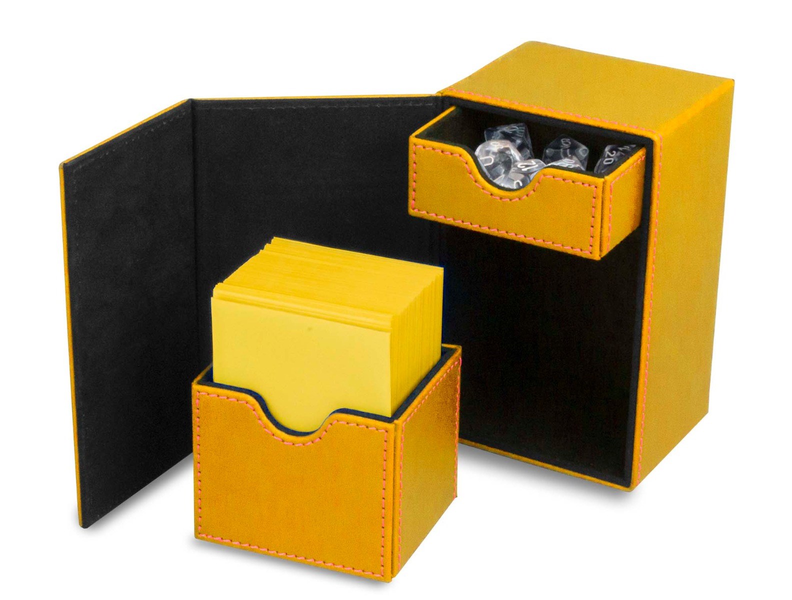 Deck Vault LX - 80 - Yellow - BCW Deck Boxes - Deck Boxes