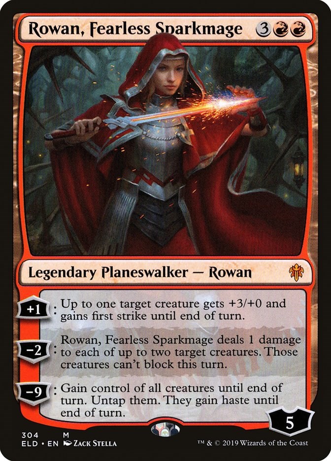Rowan, Fearless Sparkmage - Throne of Eldraine - Magic: The Gathering