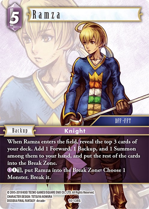 Ramza (Starter) - Opus X - Final Fantasy TCG