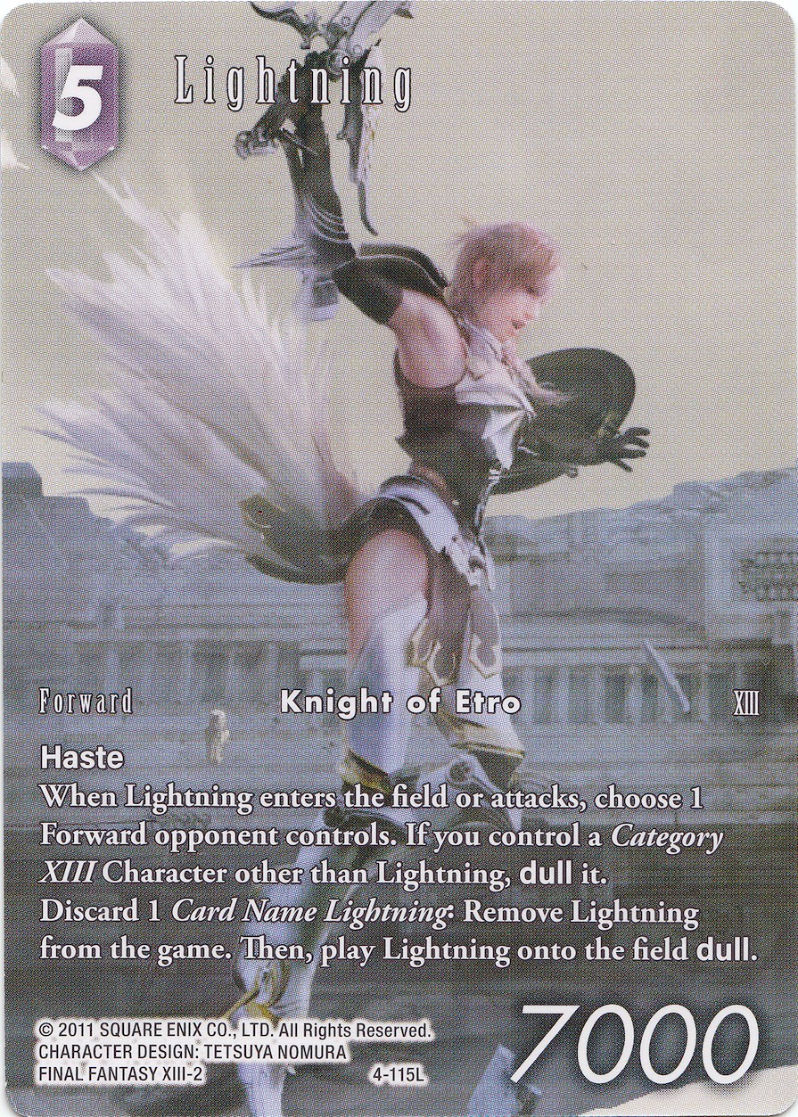Lightning - 4-115L (Full Art) - Deck Exclusive Cards - Final Fantasy TCG