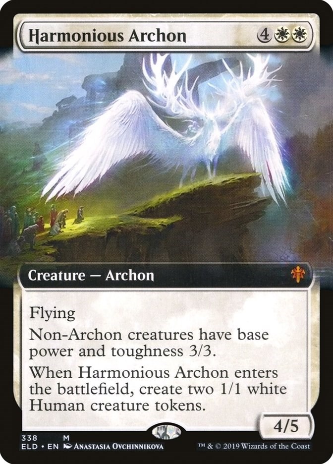 Harmonious Archon (Extended Art) - Throne of Eldraine - Magic: The ...