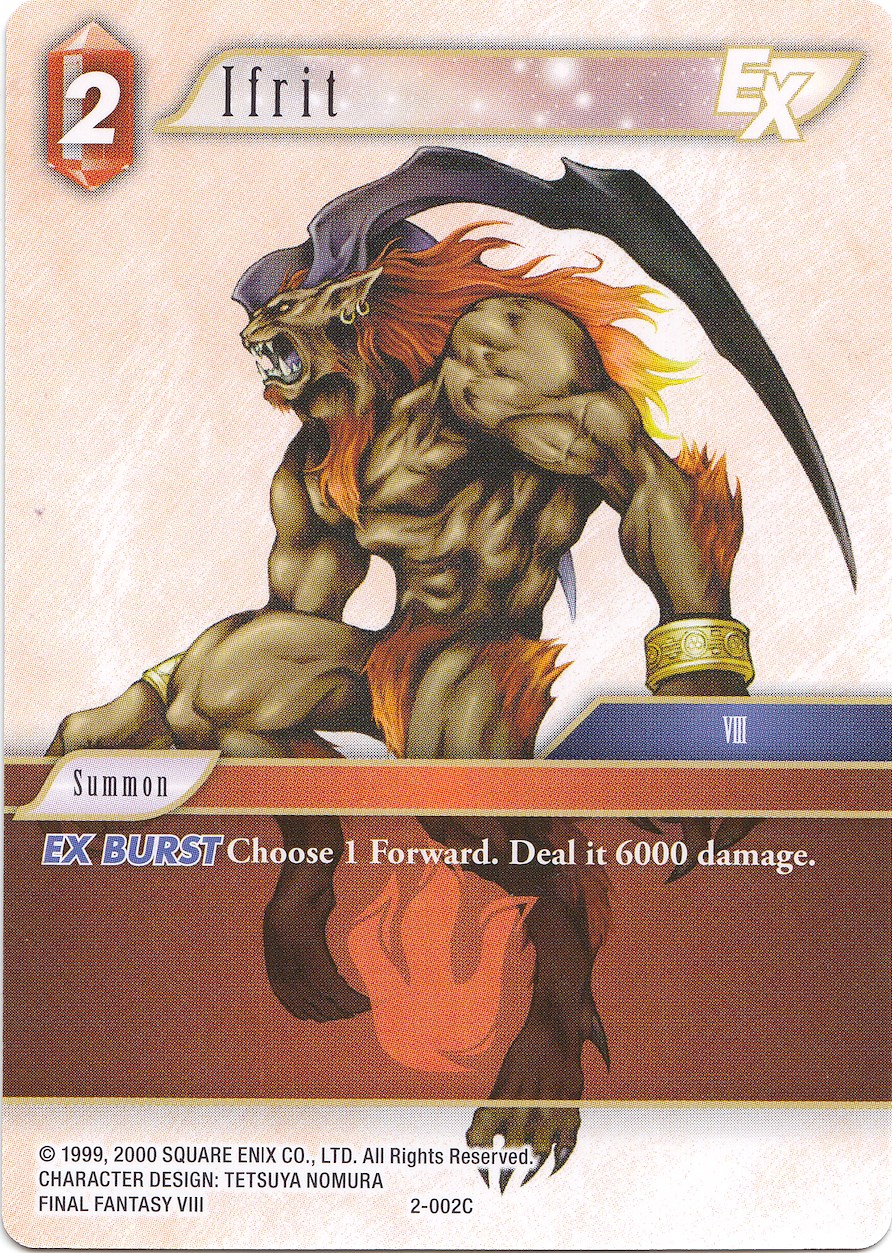 Ifrit EX - 2-002C - Deck Exclusive Cards - Final Fantasy TCG