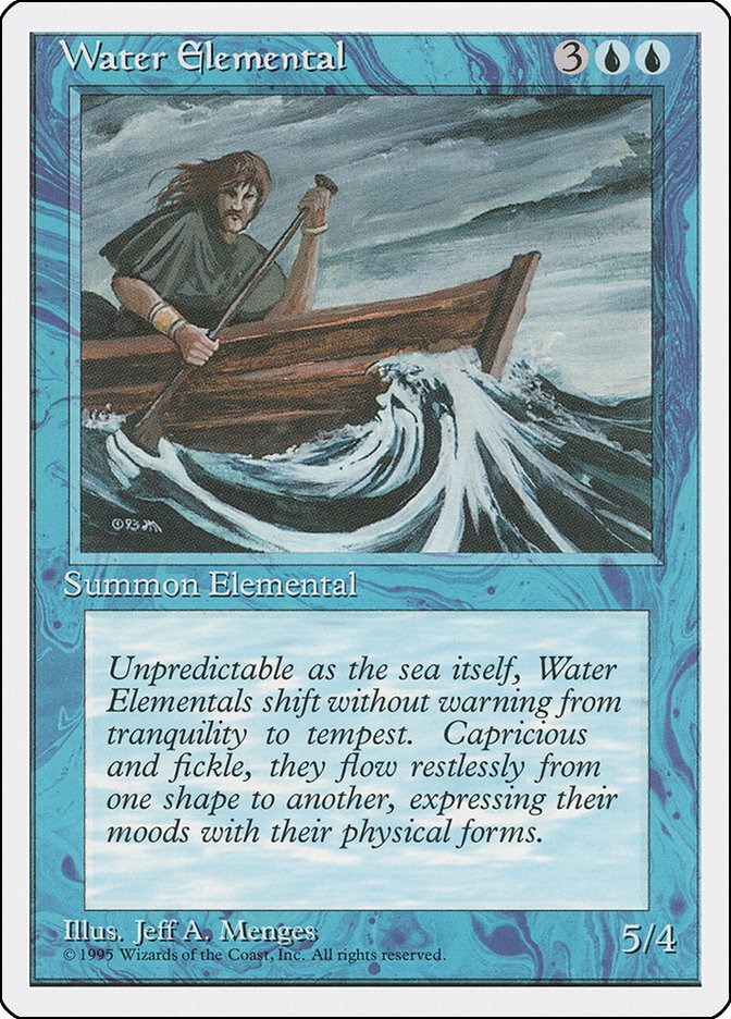 Water Elemental - Fourth Edition - Magic: The Gathering