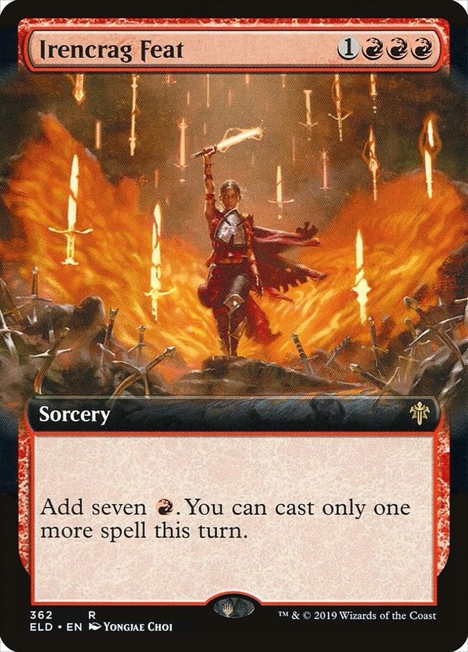 Irencrag Feat (Extended Art) - Throne of Eldraine - Magic: The Gathering