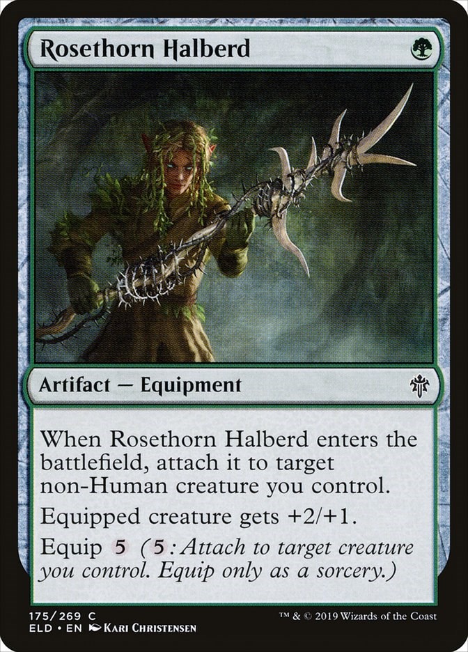 Rosethorn Halberd - Throne of Eldraine - Magic: The Gathering