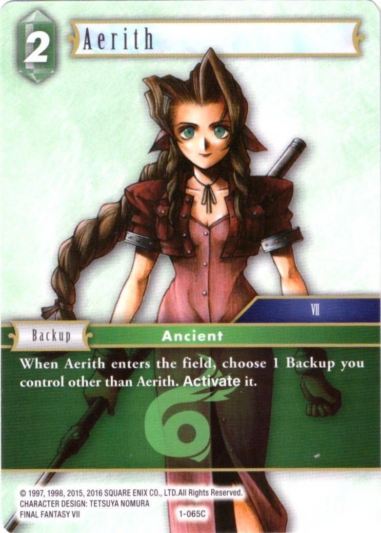 Aerith (Common) - 1-065C - Deck Exclusive Cards - Final Fantasy TCG
