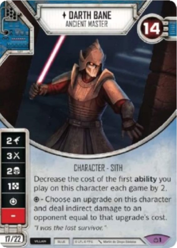 Darth Bane - Ancient Master - Covert Missions - Star Wars: Destiny