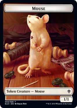 Mouse Token - Throne of Eldraine - Magic: The Gathering