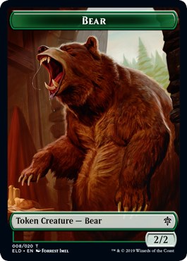 Bear Token - Throne of Eldraine - Magic: The Gathering