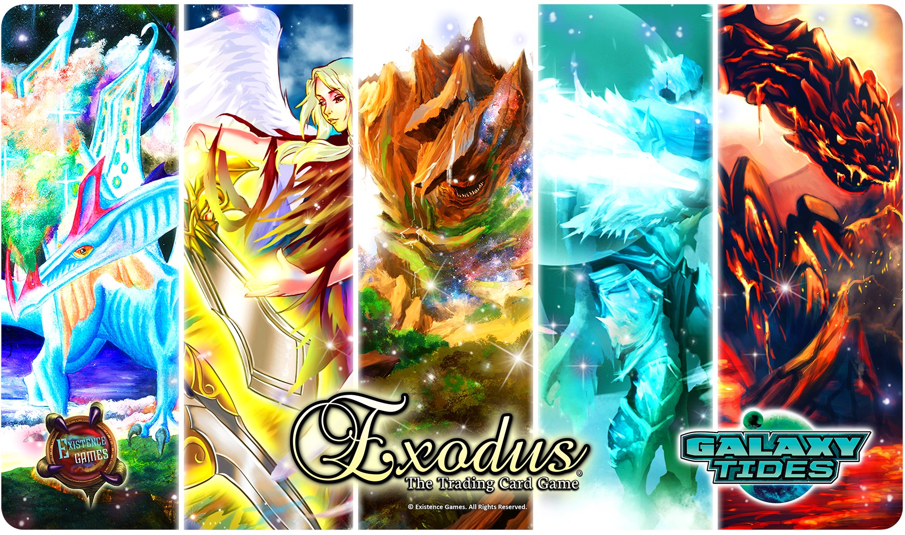 Galaxy Tides Common Playmat for Exodus TCG - Exodus Playmats - Playmats