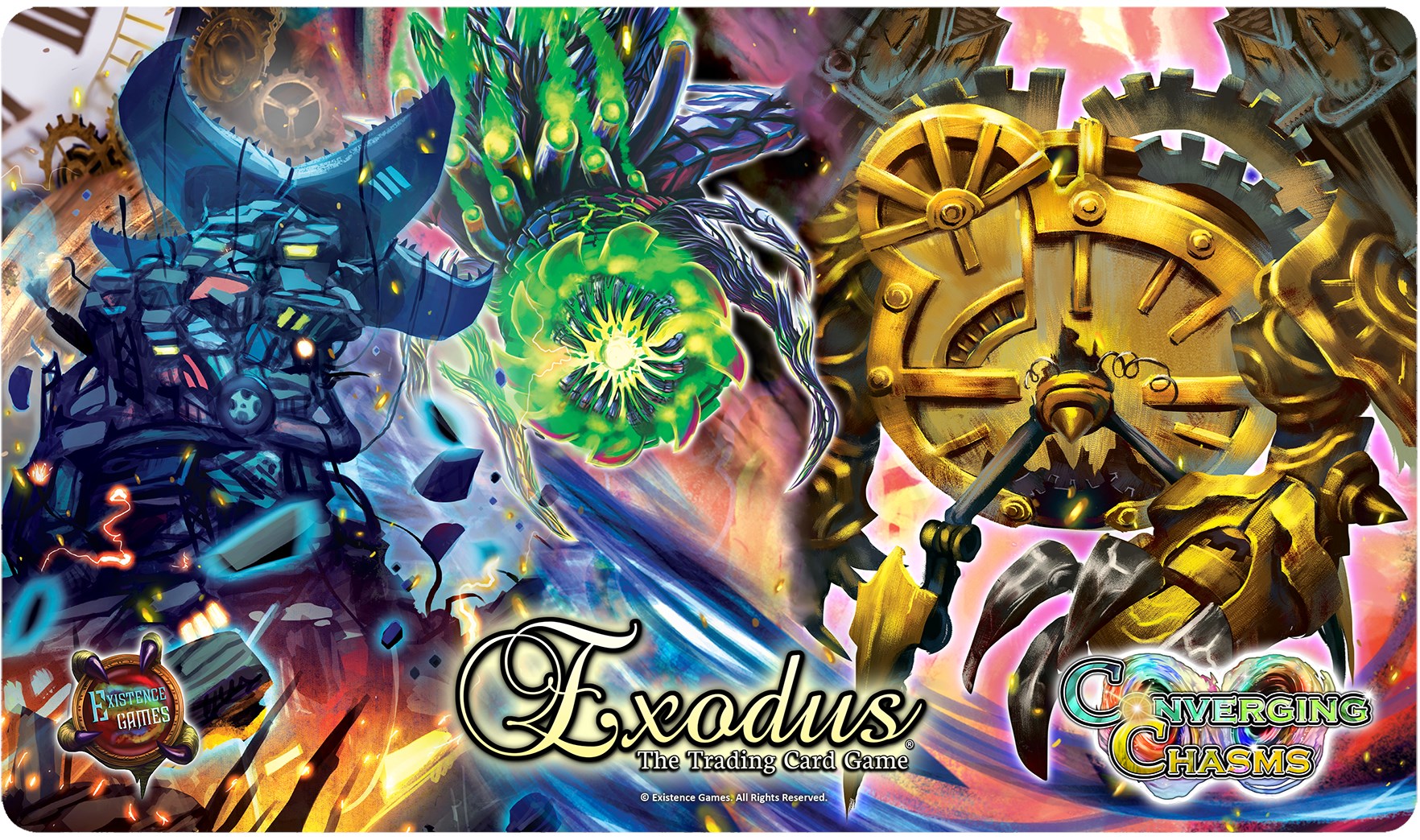 Converging Chasms Machines Playmat for Exodus TCG - Exodus Playmats ...