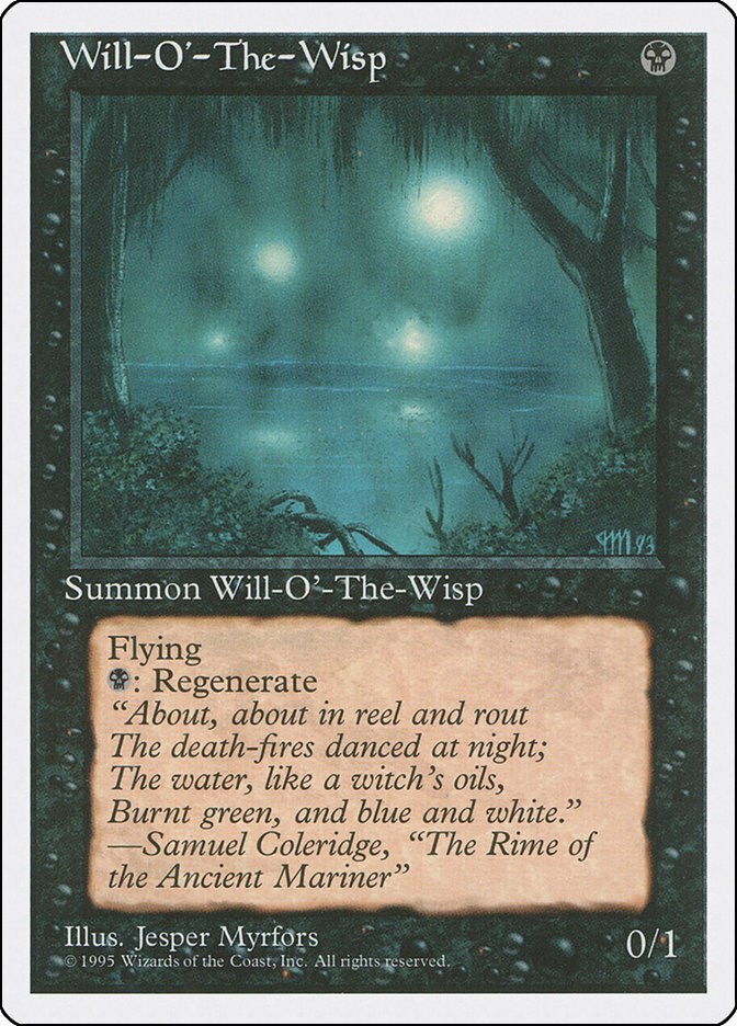 Will-o'-the-Wisp - Fourth Edition - Magic: The Gathering