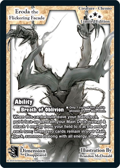 Eroda the Flickering Facade (Limited Edition) - Limited Edition Sketch ...