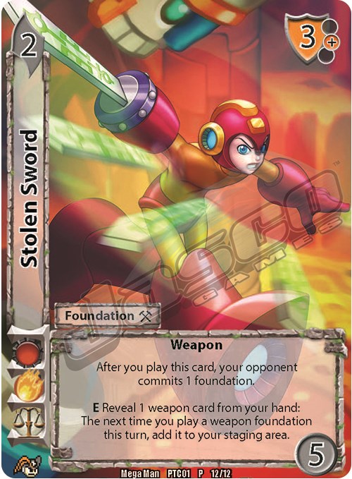 Stolen Sword (Full Art Promo) - Mega Man: Battle for Power - UniVersus