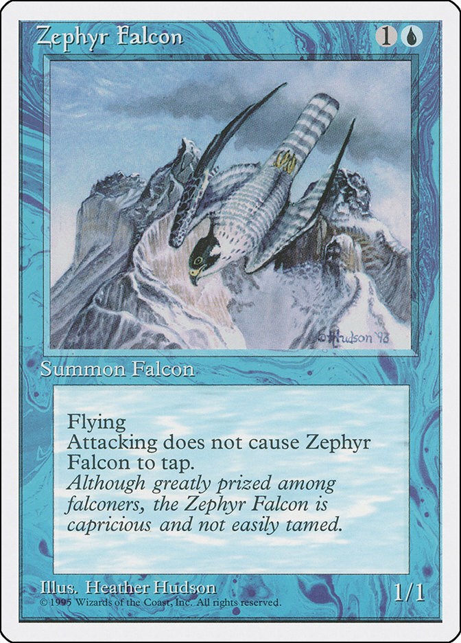 Zephyr Falcon - Fourth Edition - Magic: The Gathering
