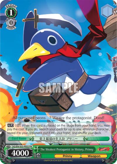 The Weakest Protagonist in History, Prinny - Disgaea - Weiss Schwarz