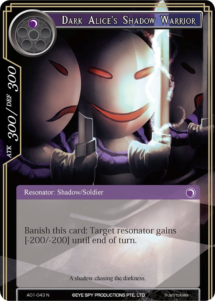 Dark Alice's Shadow Warrior - Alice Origin - Force of Will