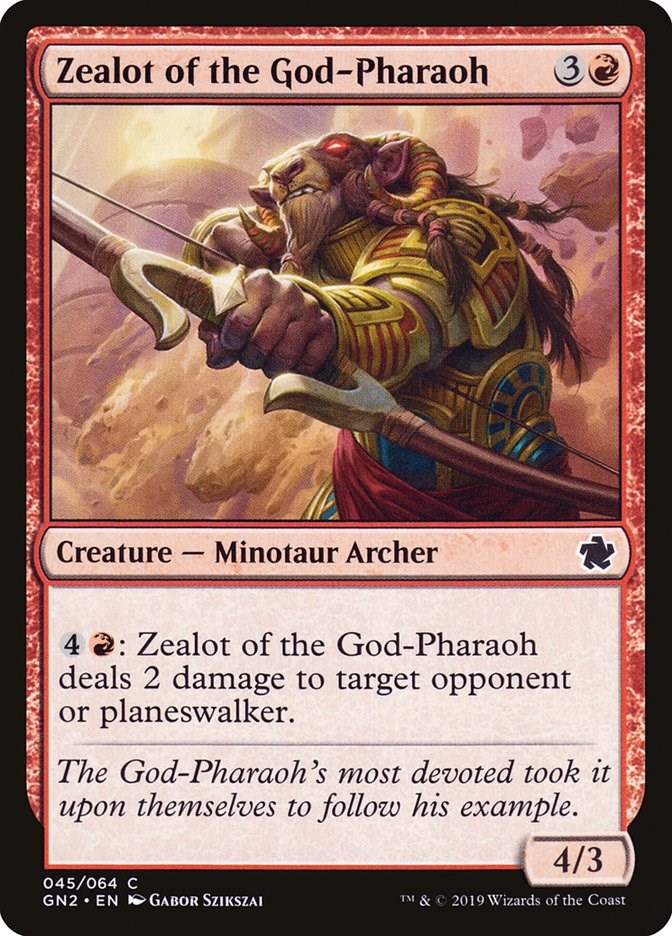 Zealot of the God-Pharaoh - Magic Game Night 2019 - Magic: The Gathering