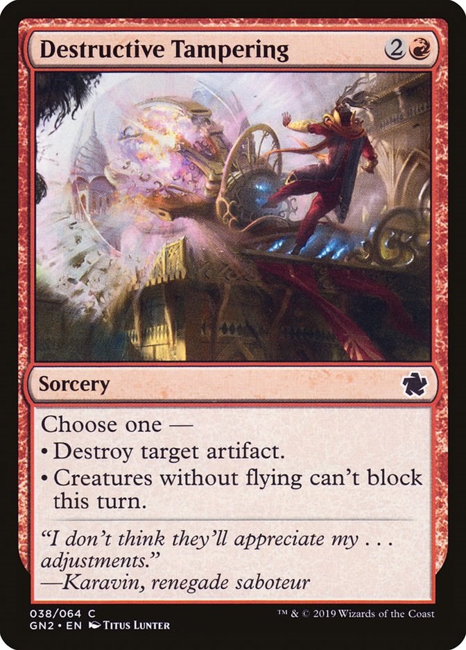 Destructive Tampering - Magic Game Night 2019 - Magic: The Gathering