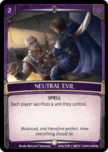 Neutral Evil - Revelations - Argent Saga TCG