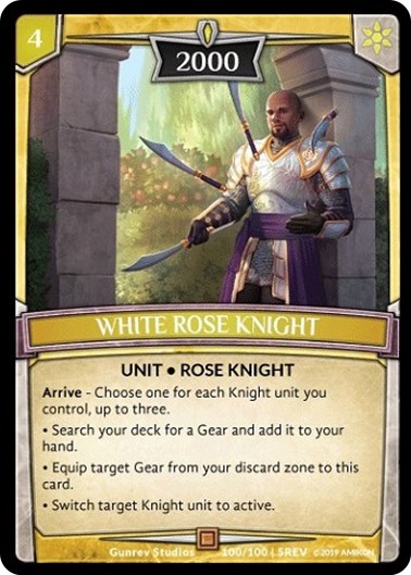 White Rose Knight - Revelations - Argent Saga TCG