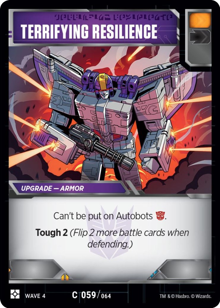 Terrifying Resilience - War for Cybertron: Siege II - Transformers TCG