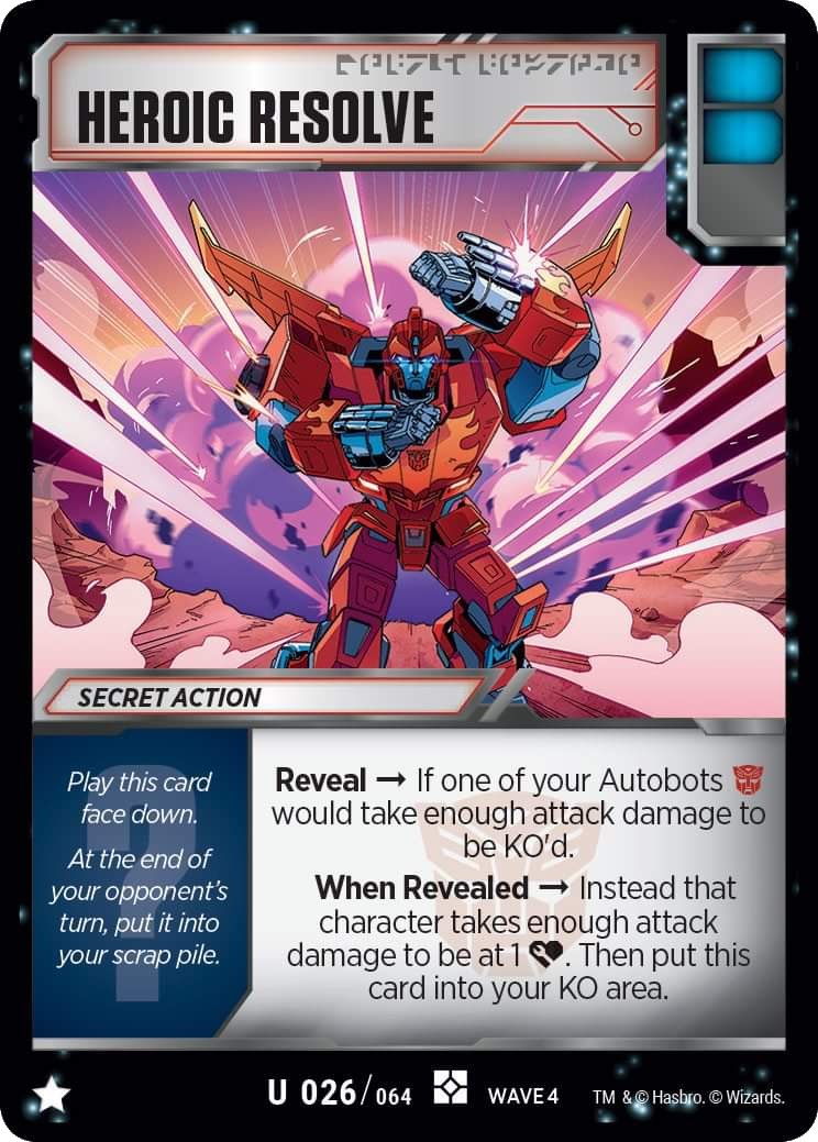 Heroic Resolve - War for Cybertron: Siege II - Transformers TCG