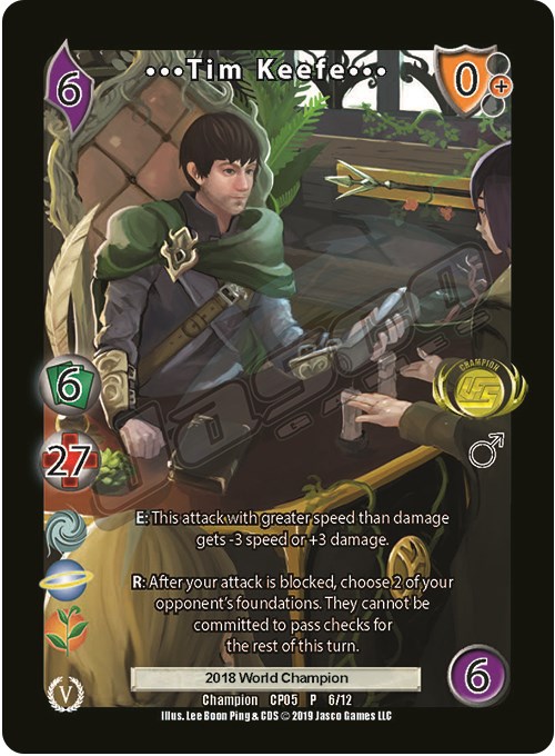 Tim Keefe 3 (Champion Batch V Promo) - UniVersus Promos - UniVersus