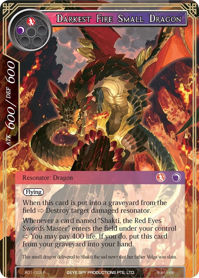 Darkest Fire Small Dragon - Alice Origin - Force of Will