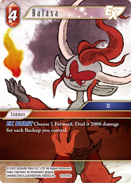 Balasa EX - Opus X - Final Fantasy TCG