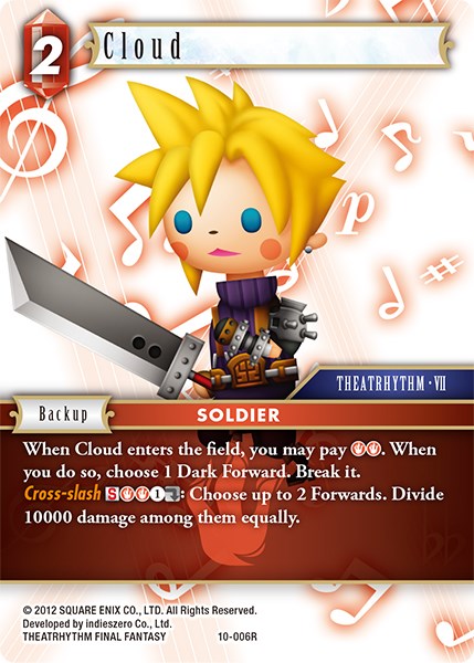 Cloud - Opus X - Final Fantasy TCG