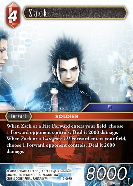 Zack - Opus X - Final Fantasy TCG