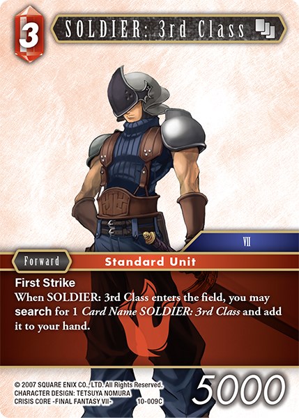 SOLDIER: 3rd Class - Opus X - Final Fantasy TCG