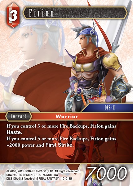Firion - Opus X - Final Fantasy TCG