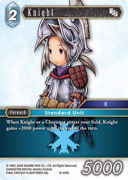 Knight (Luneth) - Opus X - Final Fantasy TCG