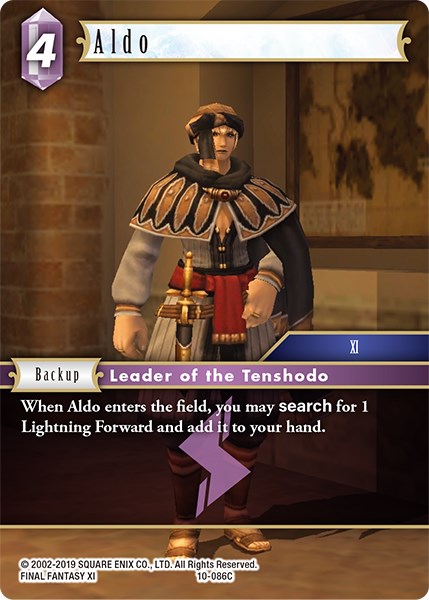 Aldo - Opus X - Final Fantasy TCG