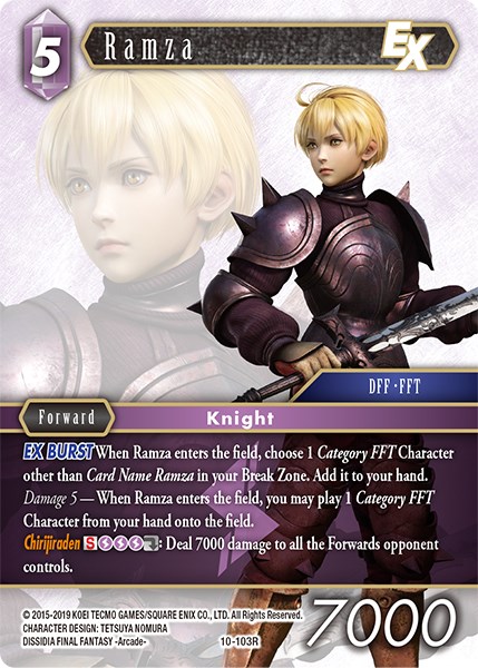Ramza EX - Opus X - Final Fantasy TCG