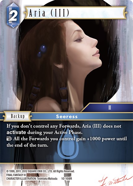 Aria (III) - Opus X - Final Fantasy TCG
