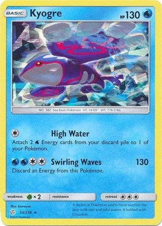 Kyogre - 53/236 (Cracked Ice Holo) - Deck Exclusives - Pokemon