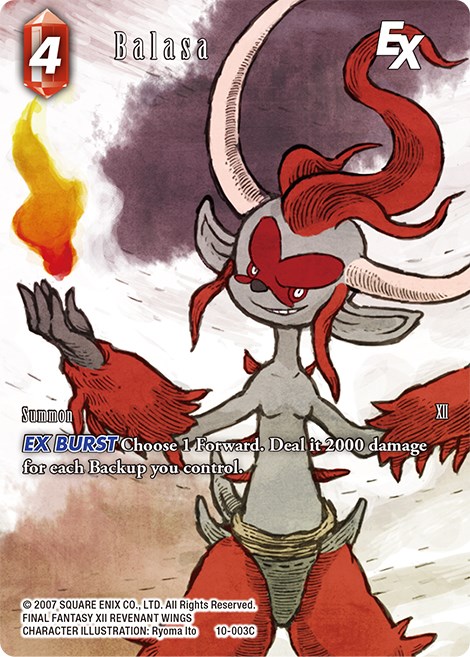 Balasa EX (Full Art) - Opus X - Final Fantasy TCG
