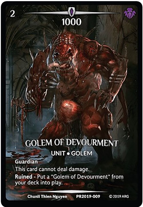 Golem of Devourment (Full Art) - Argent Saga Promos - Argent Saga TCG