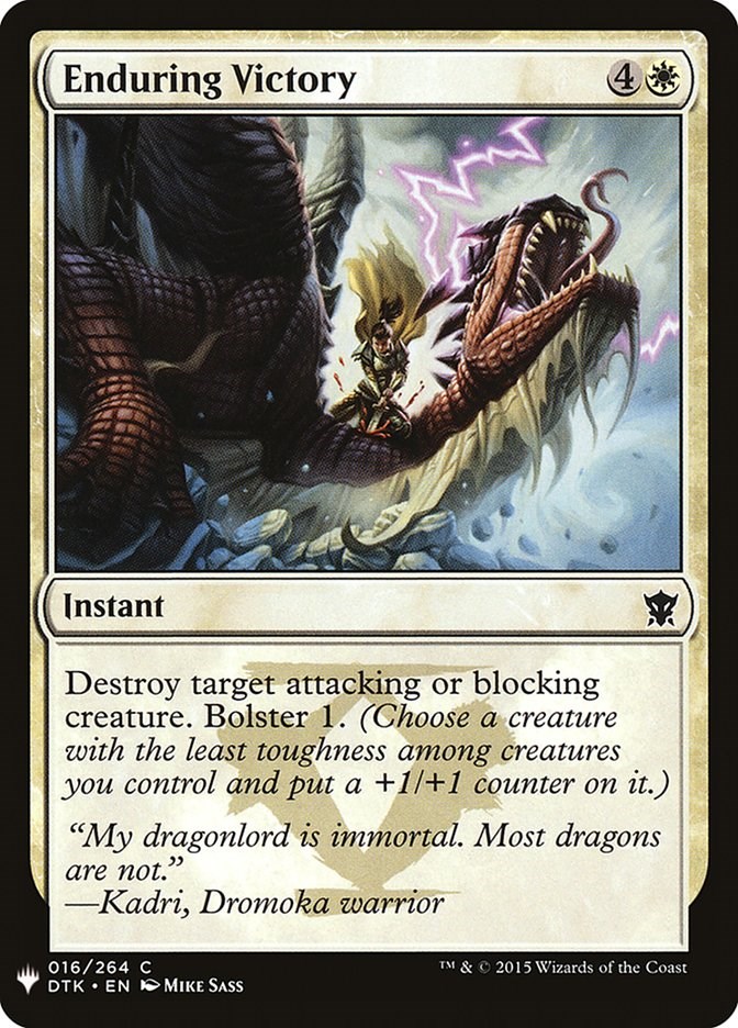 Enduring Victory - The List Reprints - Magic: The Gathering