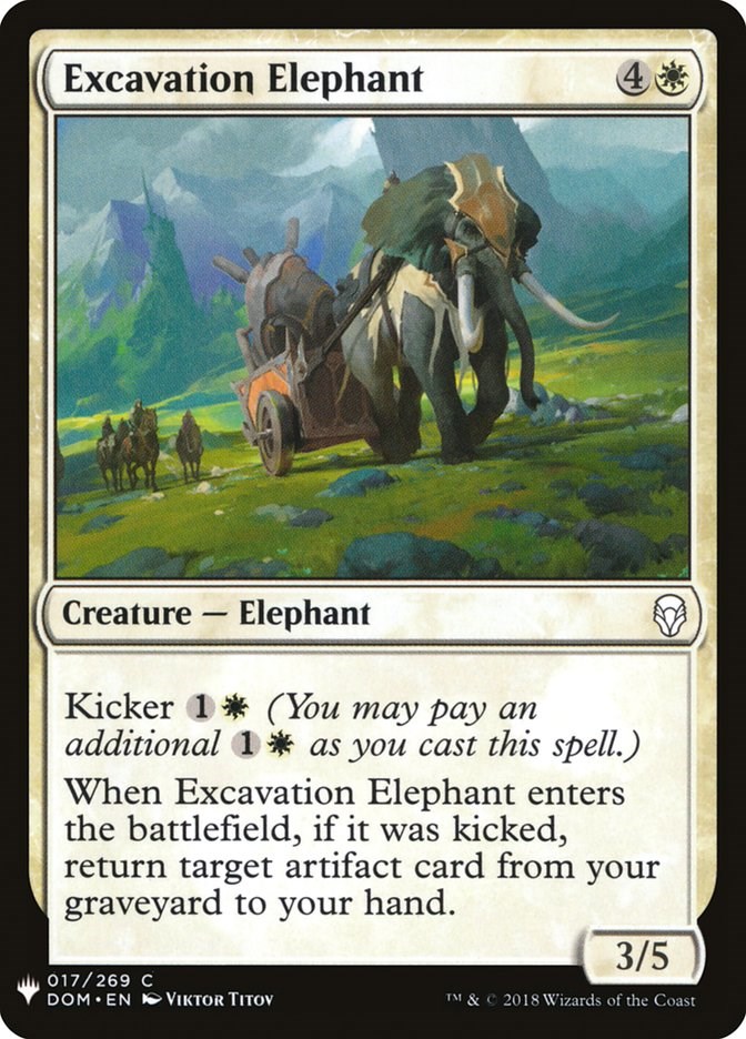 Excavation Elephant - The List Reprints - Magic: The Gathering