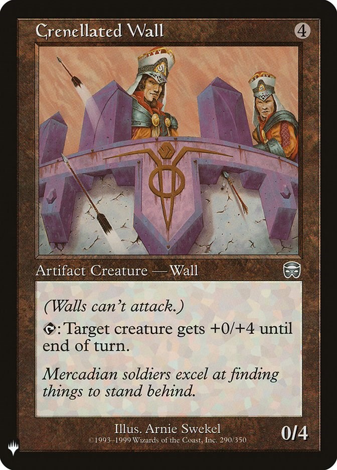 Crenellated Wall - The List Reprints - Magic: The Gathering