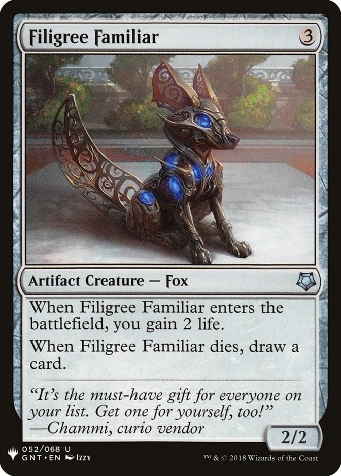 Filigree Familiar - The List Reprints - Magic: The Gathering
