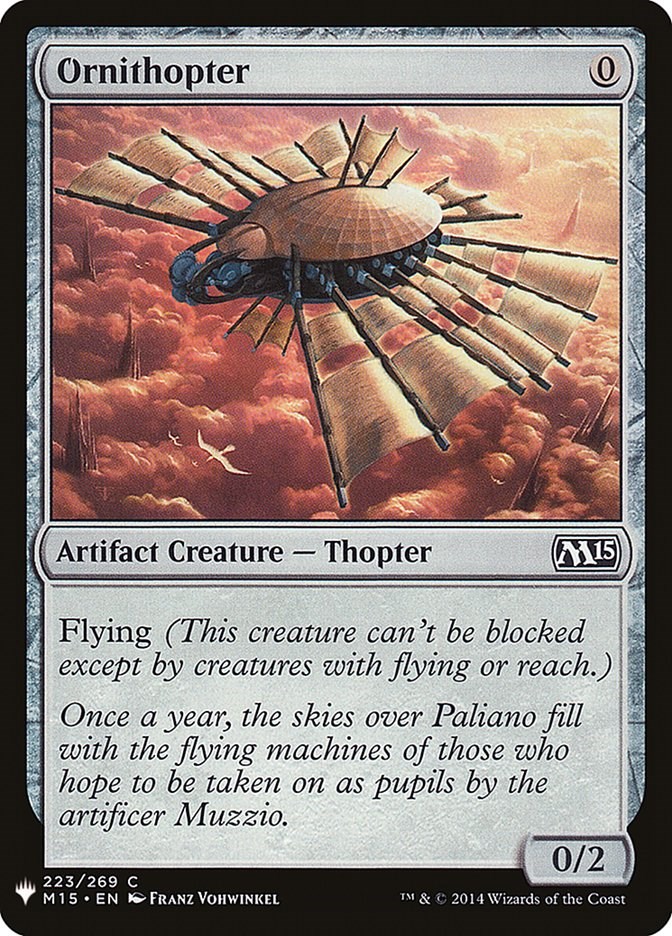 Ornithopter - The List Reprints - Magic: The Gathering