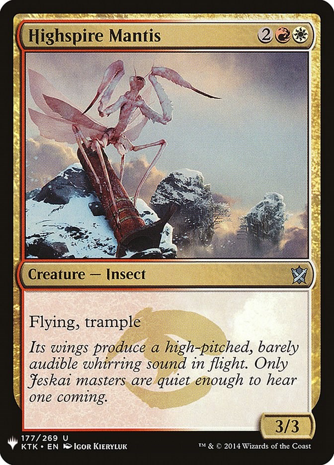 Highspire Mantis - The List Reprints - Magic: The Gathering
