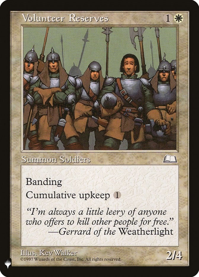 Volunteer Reserves - The List Reprints - Magic: The Gathering